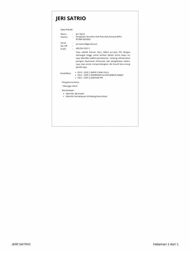 Jeri Satrio - 20250724 - 074753 - 0000 | PDF