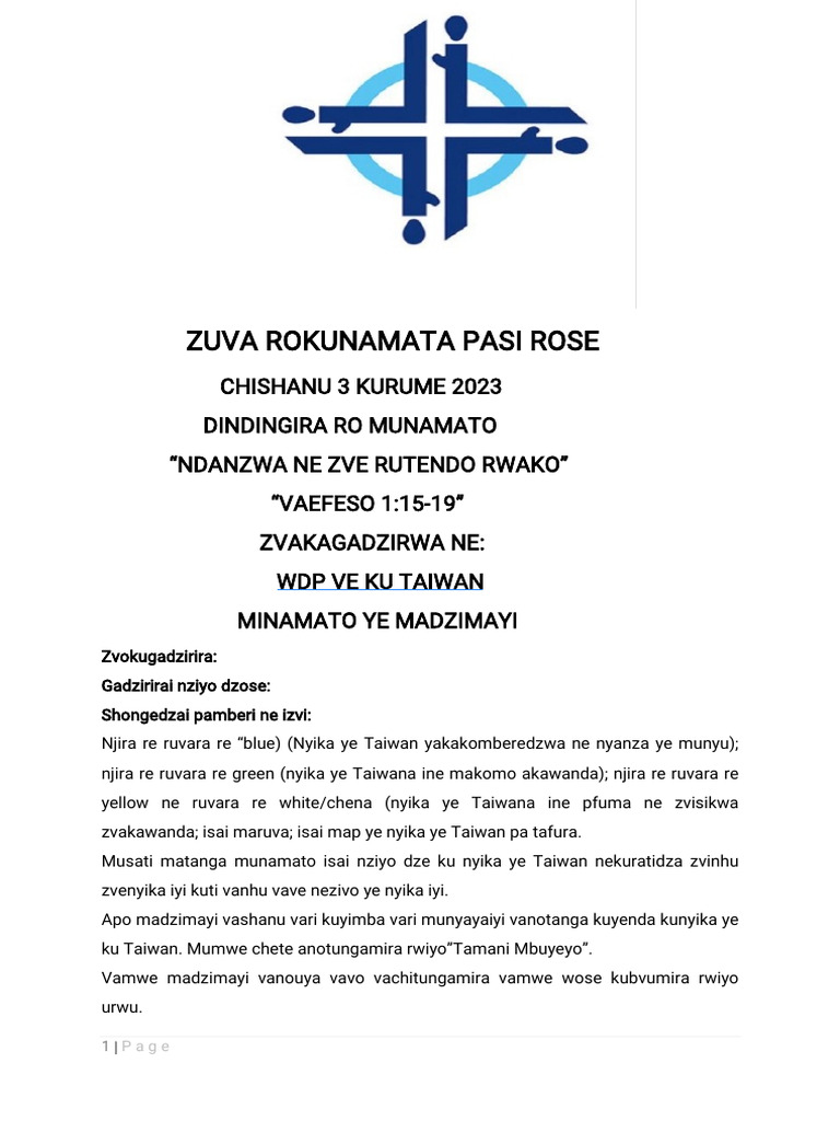 WDP 2023 Shona | PDF