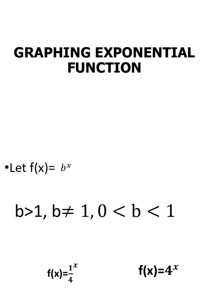 5.1graphing Exponential Function | PDF