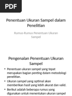 Rumus Sampel Taro Yamane dan Contoh | PDF | Metode & Bahan Ajar