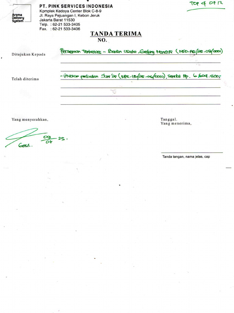 TT Invoice Juni 2025 | PDF