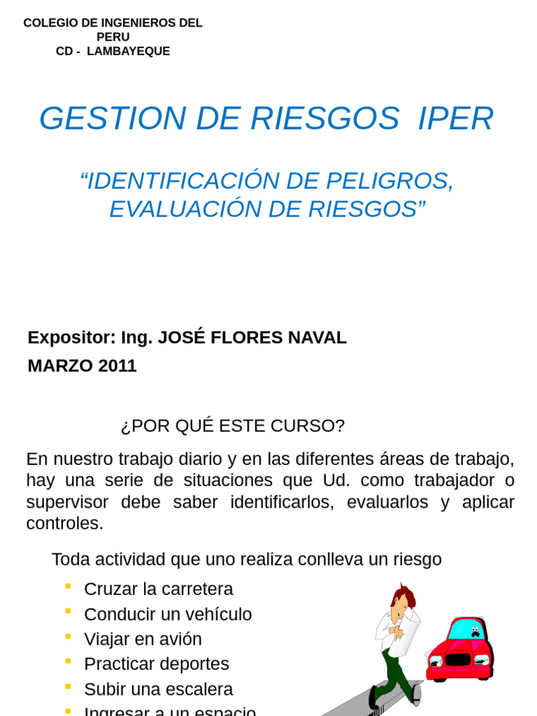 IPER CIP Lambayeque | PDF | Riesgo | La seguridad
