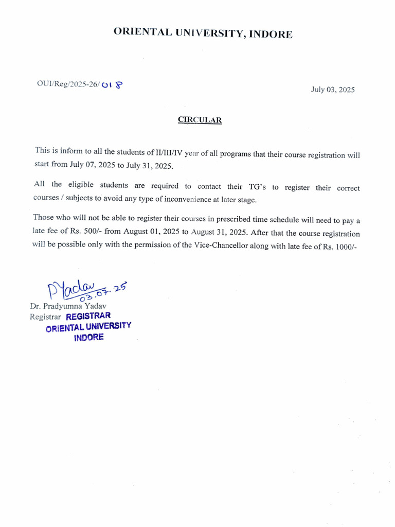 Circular 25-26 018 | PDF