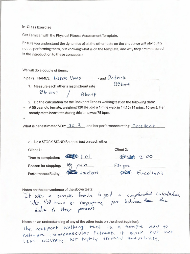In Class Exercise | PDF