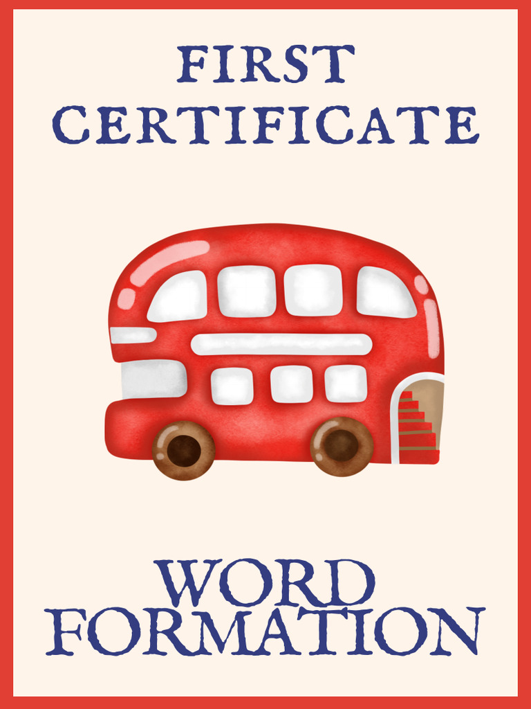 3 Word Formation Ready Grammar and Vocabulary For Cambridge First Book ...