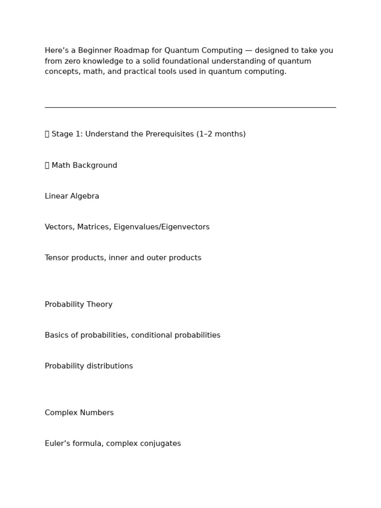 Quantum Computing Road Map | PDF | Quantum Computing | Computational Complexity Theory