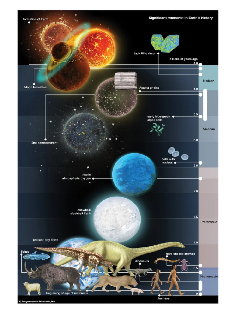 Timeline of Earth's HistoryPDF - 250117 - 211628 | PDF