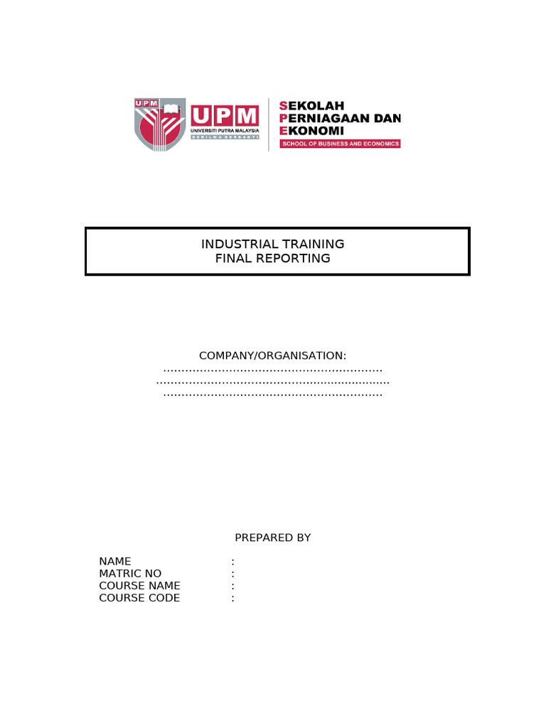 Format Final Report (Editable) | PDF