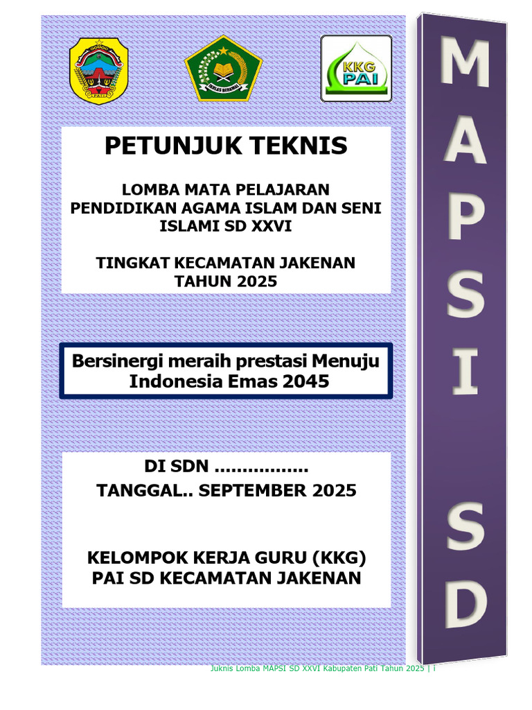 Juknis MAPSI Kecamatan Jakenan Tahun 2025 | PDF