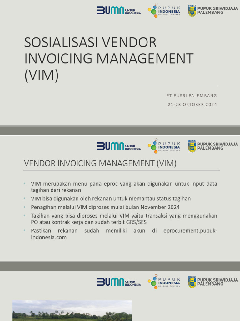 Penggunaan VIM Untuk Penagihan Invoice | PDF