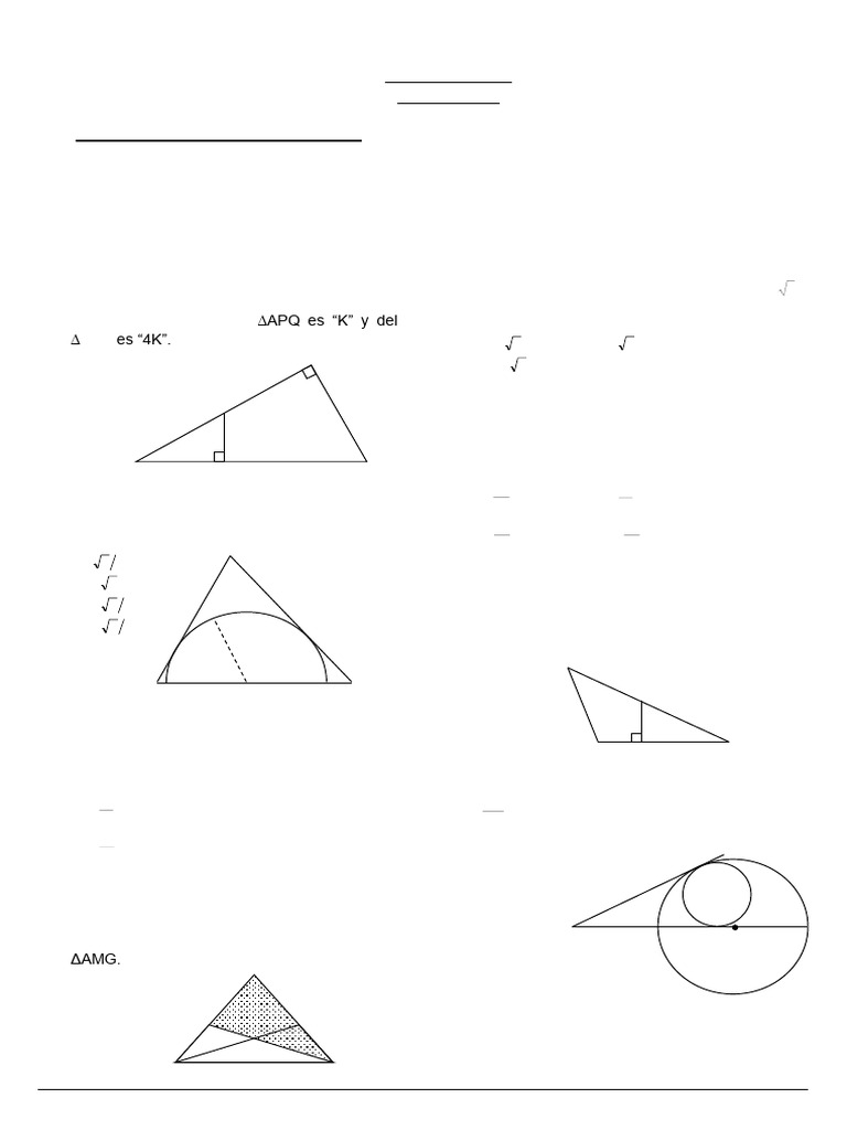 Geometria Area de Reg Triangulares Practiquemos Sin Claves | PDF ...