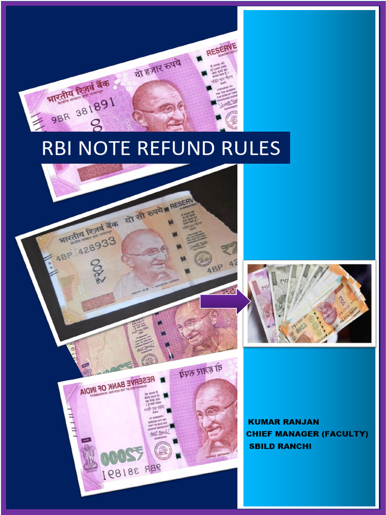 RBI Note Refund Rules | PDF | Reserve Bank Of India | Banks