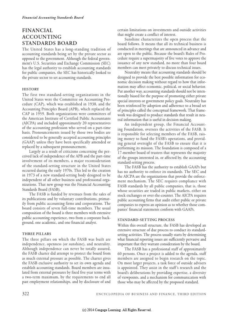 FASB: Standards and Structure Overview | PDF | Generally Accepted ...