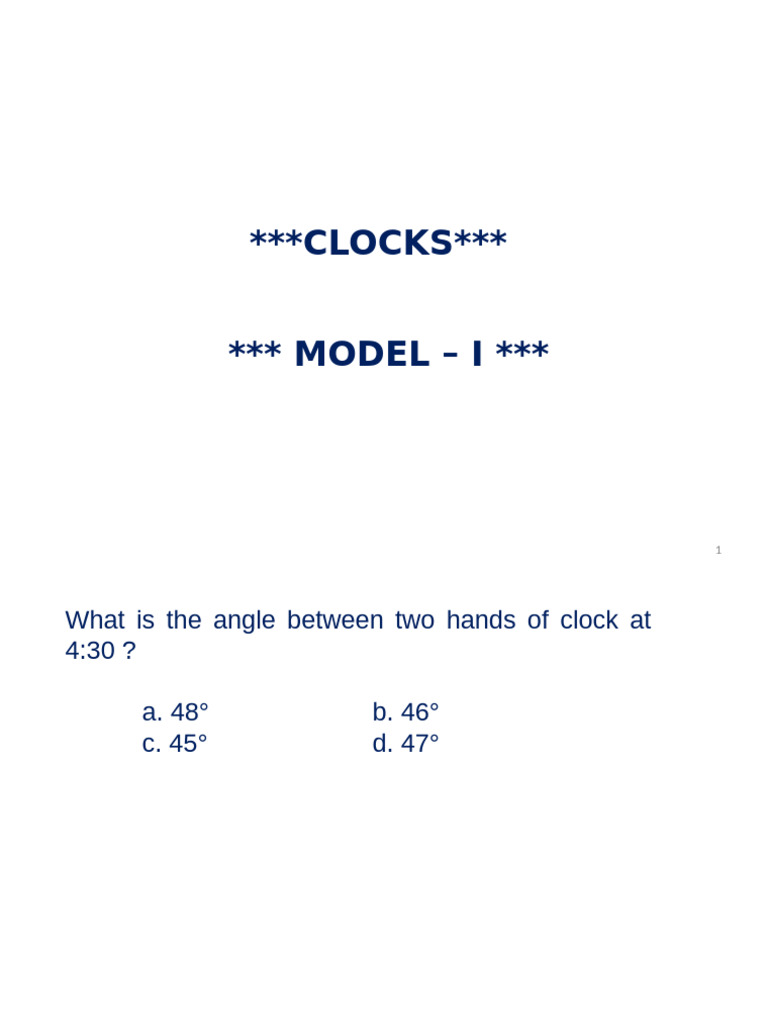 09 Clocks | PDF