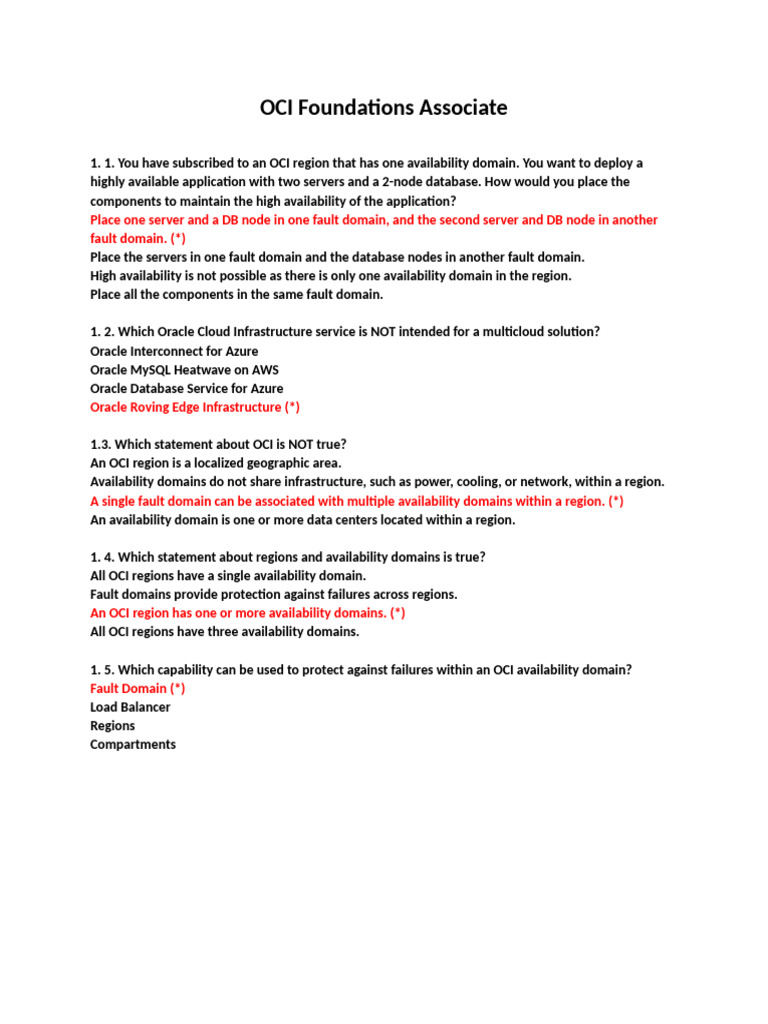 OCI Foundations Associate Overview | PDF | Cloud Computing | Databases