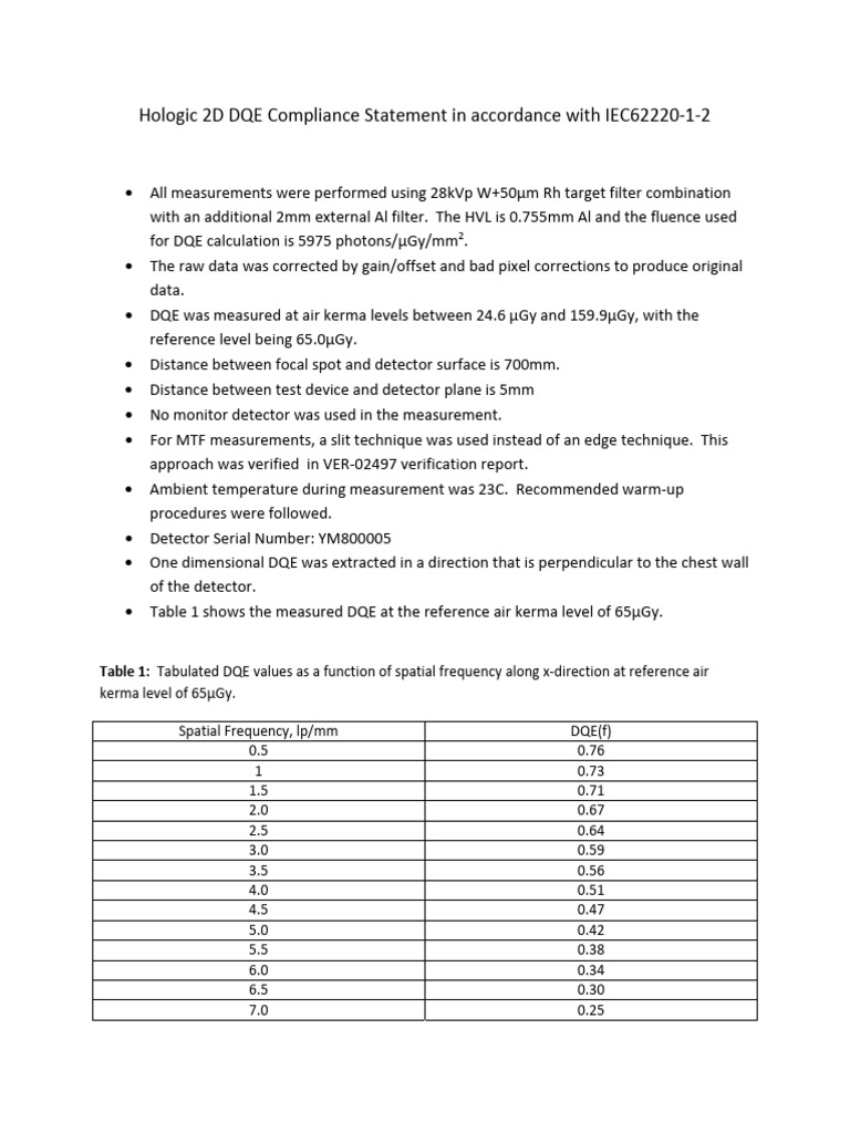 IEC Compliance Statement For 2D DQE | PDF | Electromagnetic Radiation | Optics