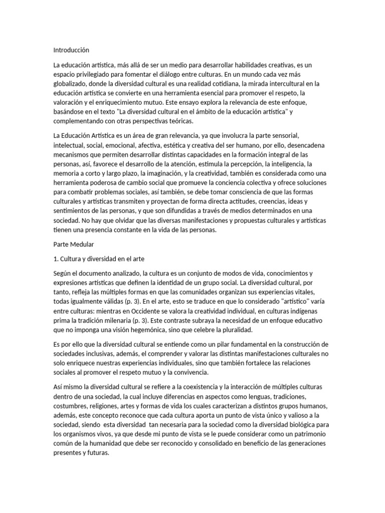 Significado de IBAE en Educación Artística | PDF | Enseñando | Sociedad