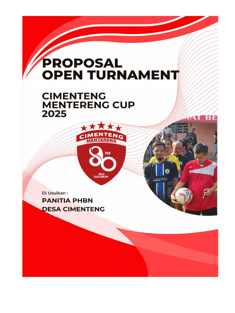 Proposal Open Turnamen Cimenteng Cup 2025 | PDF