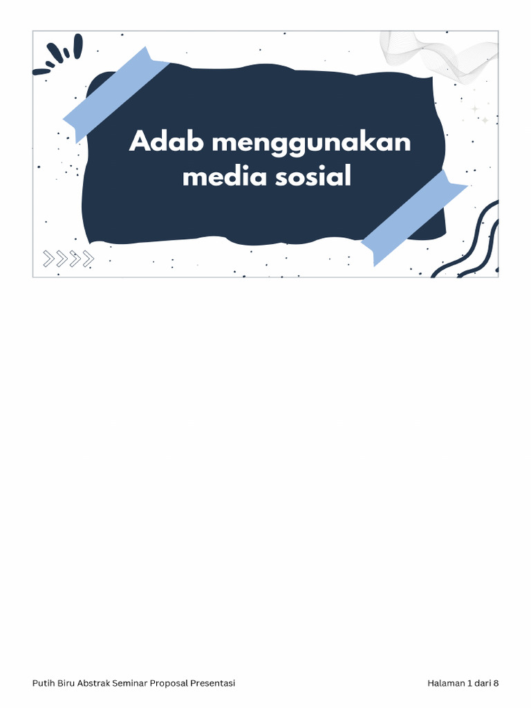 Putih Biru Abstrak Seminar Proposal Presentasi - 20250224 - 144221 - 0000 | PDF