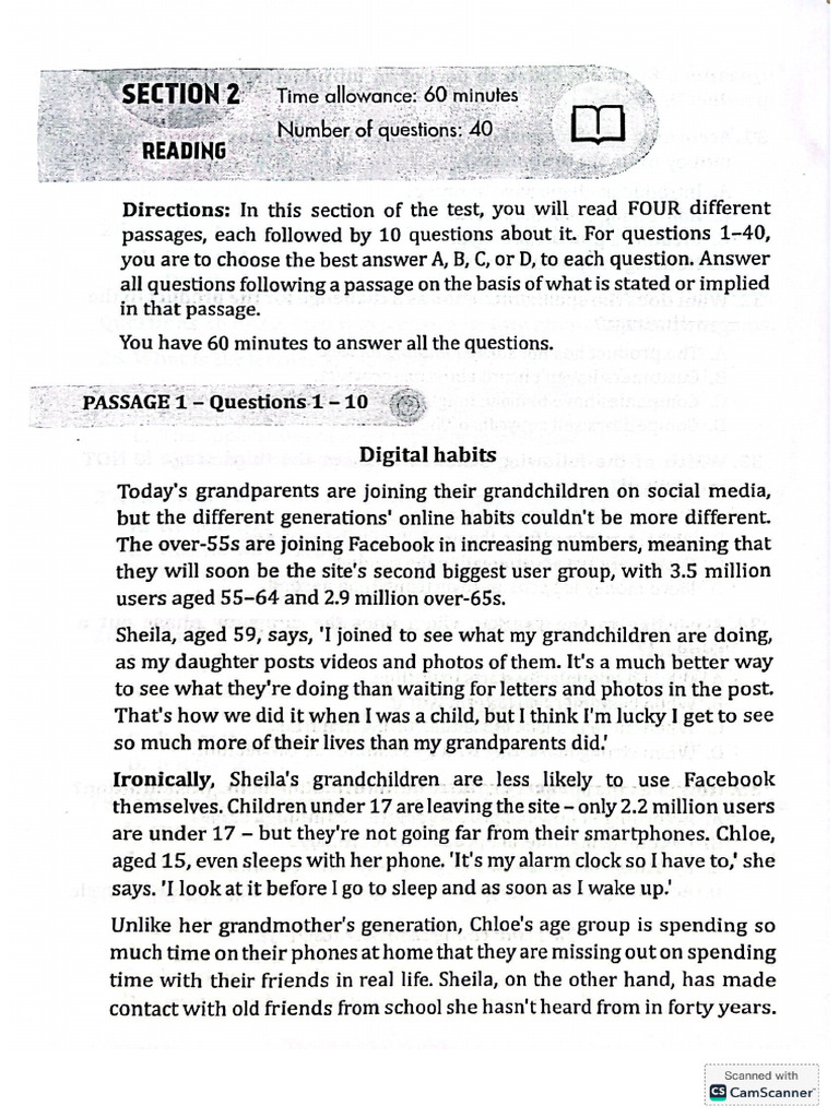 Reading Practice 3 | PDF