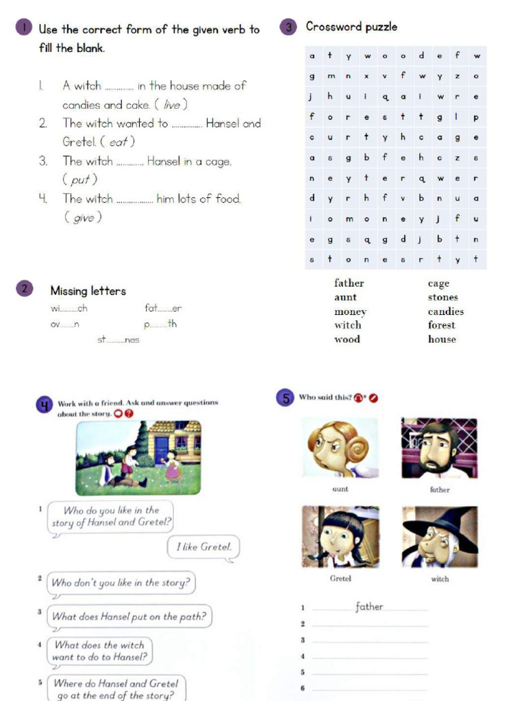 Hansel and Gretel Activity Book | PDF