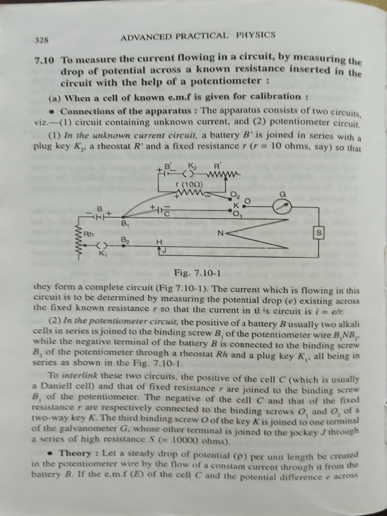 Potentiometer Practical | PDF | Electricity | Electromagnetism
