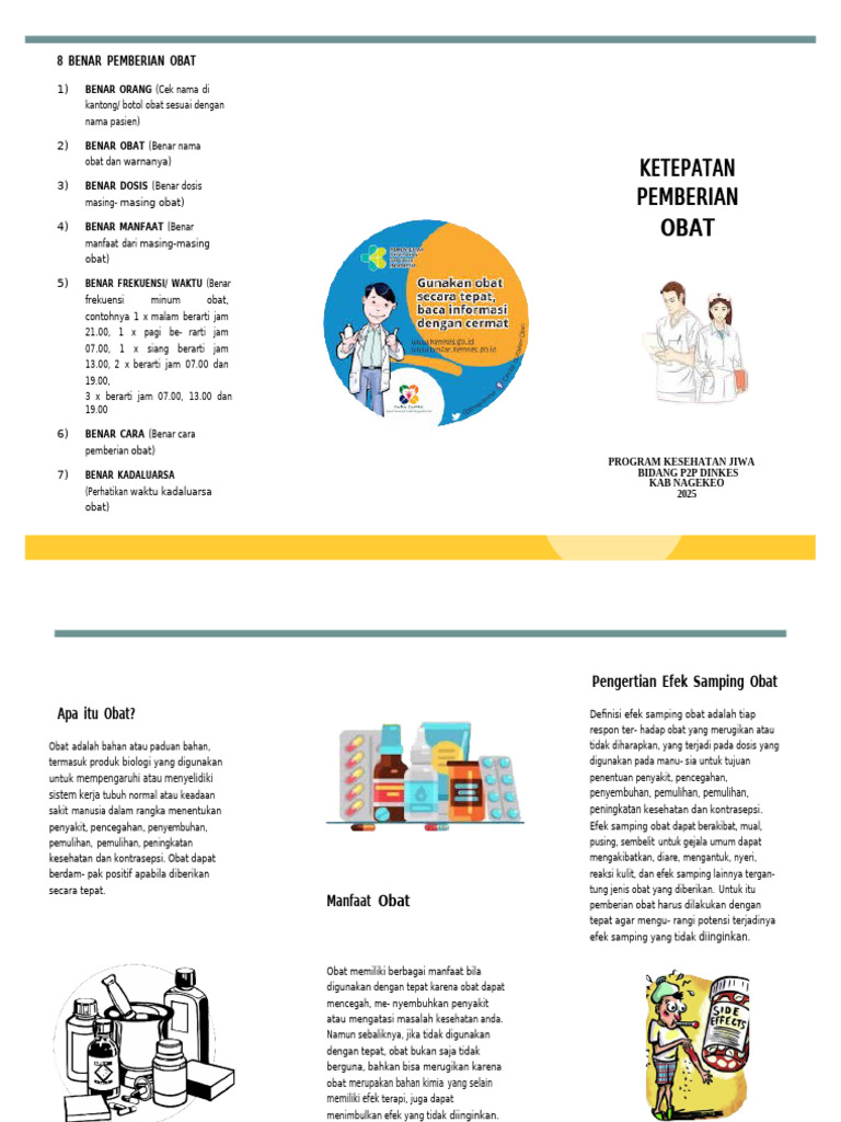 Leaflet Kepatuhan Minum Obat | PDF