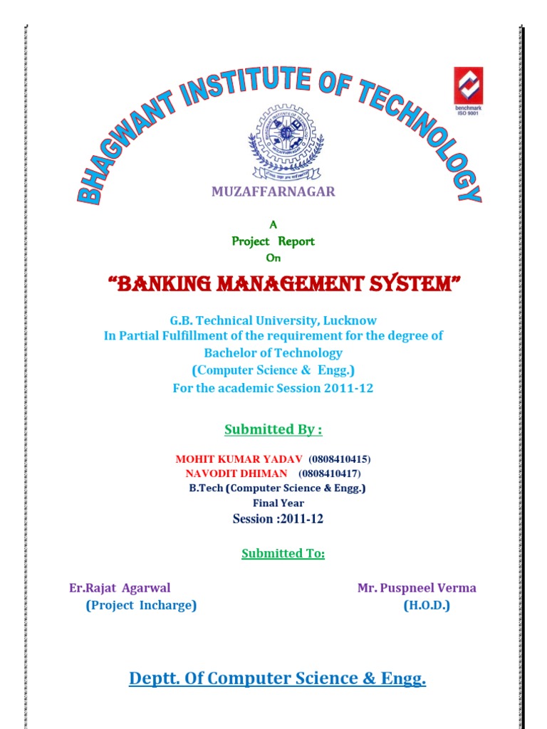 Report On Banking Management System | PDF | Java (Software Platform ...