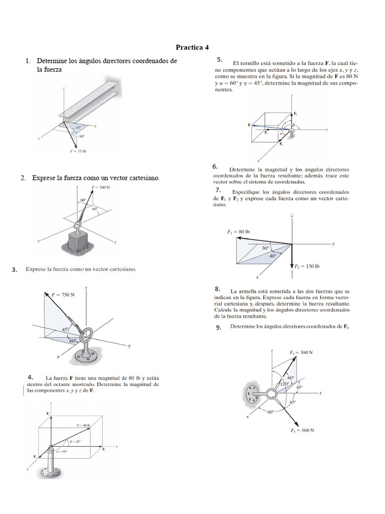 Practica 4 Estatica | PDF