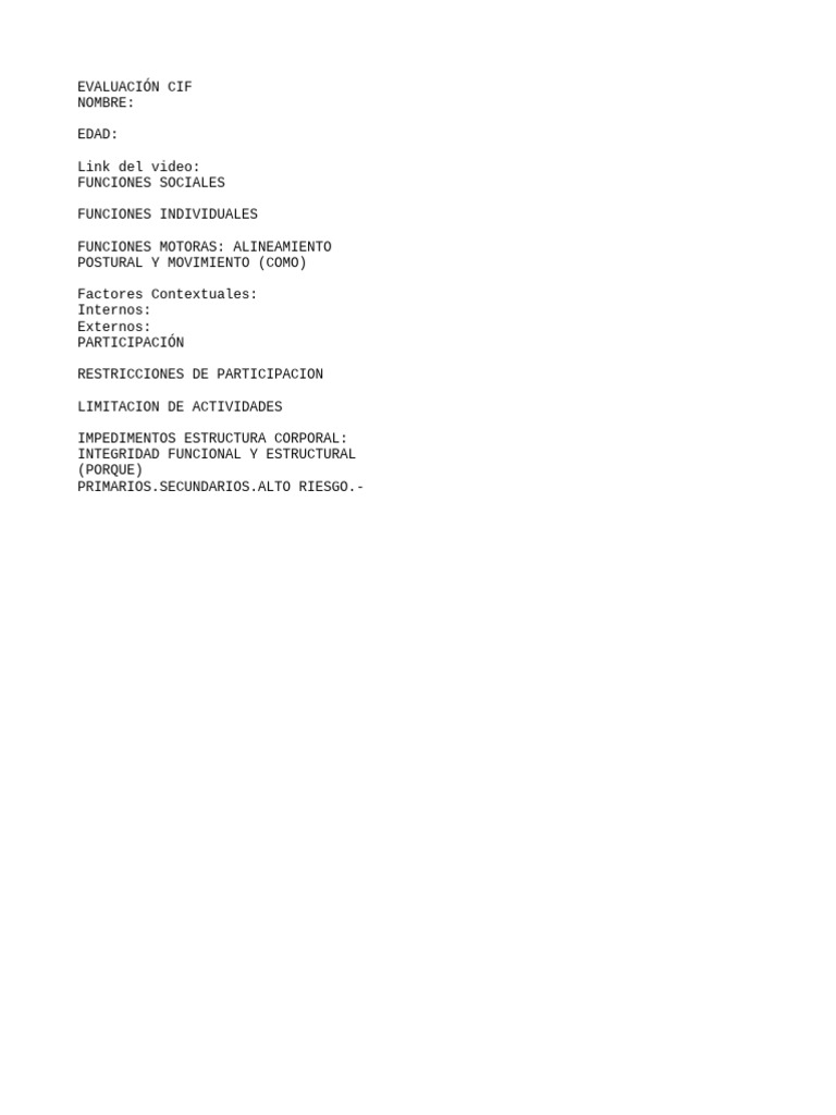 Formato Ficha CIF | PDF