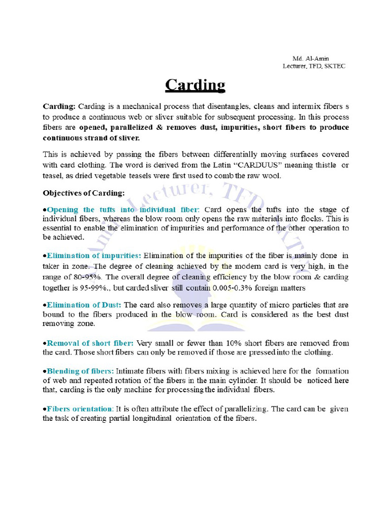 Carding | PDF