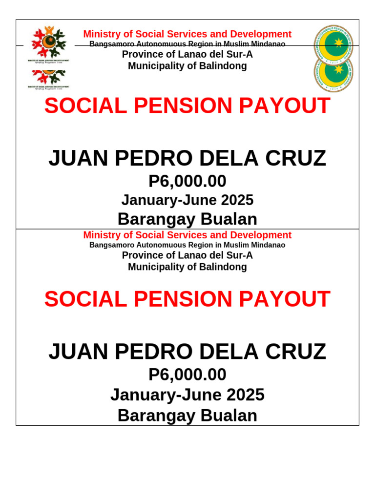 Senior Citizen Name Tag 2025 | PDF