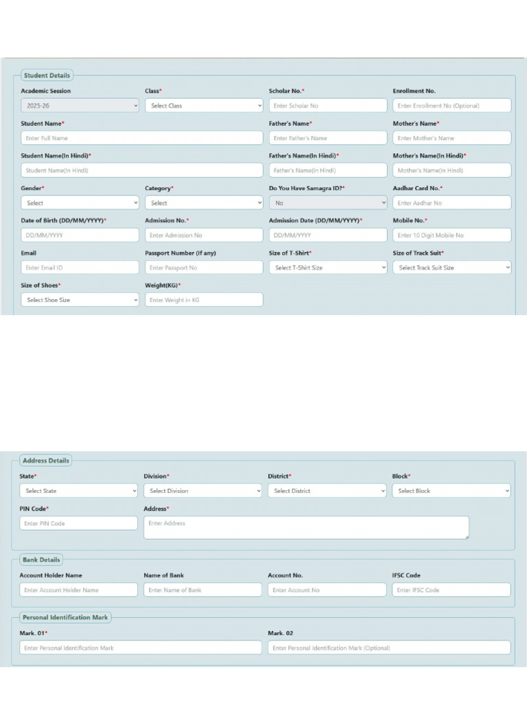 Sports Form | PDF
