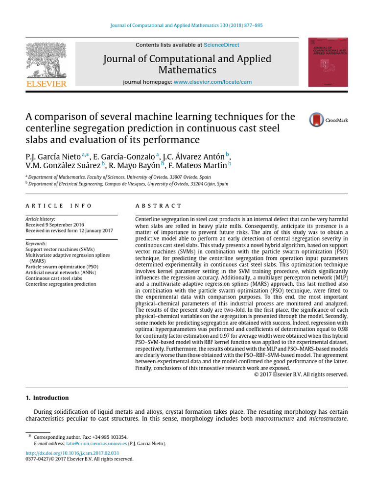 Machine Learning for Steel Slab Defect Prediction | PDF | Support ...