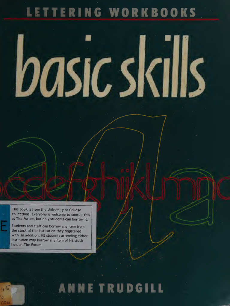 Lettering Workbook - Basic Skills (Lettering Workbooks) - Trudgill ...