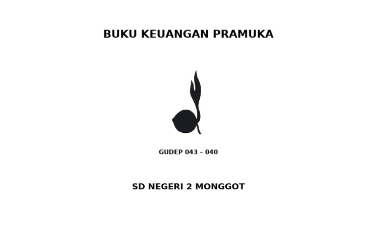 Cover Buku Kas Pramuka | PDF