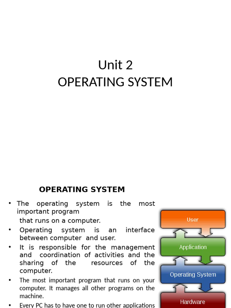 Overview of Operating System Functions | PDF | Operating System ...