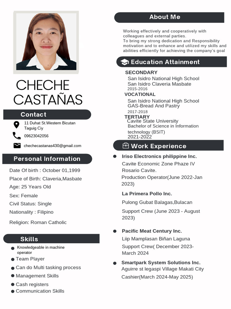 Black & White Minimalistic Professional Resume - 20250722 - 080614 ...