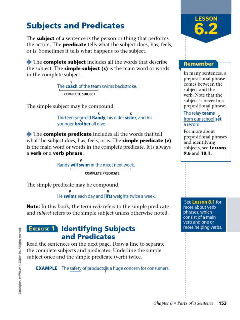 Subjects and Predicates Explained | PDF | Subject (Grammar) | Predicate ...