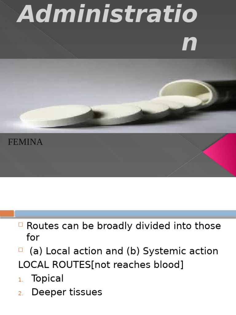 Routes of Drug Administration Explained | PDF | Injection (Medicine ...
