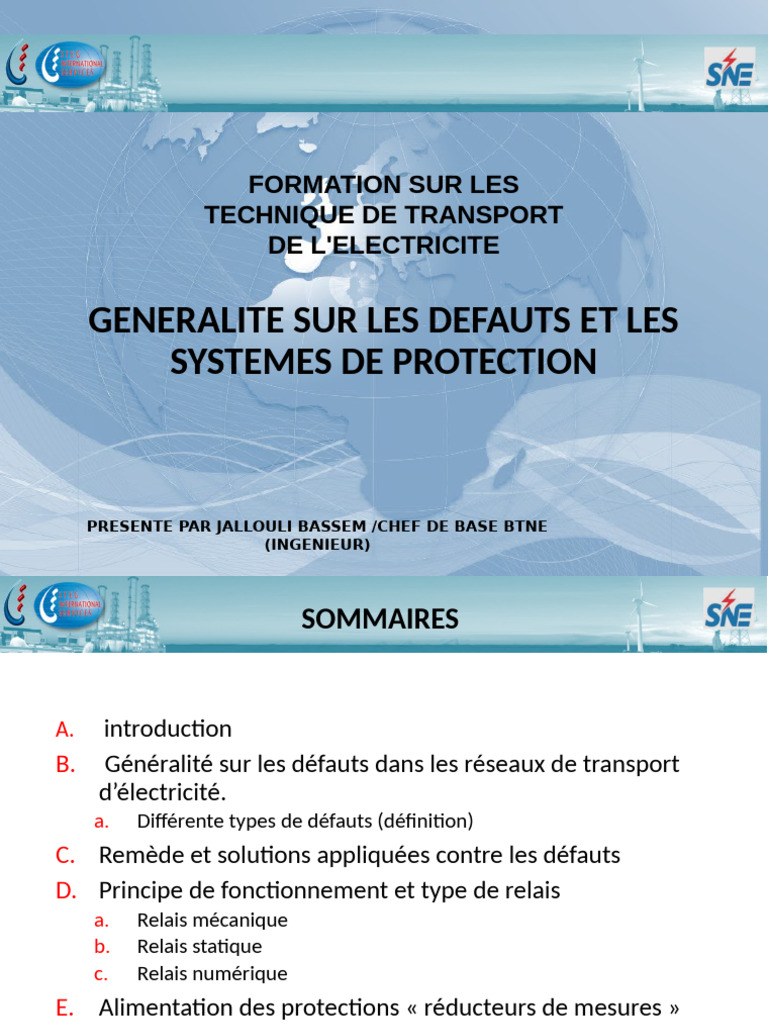 301 Les Defauts Et Les Systemes de Protection | PDF | Transformateur électrique | Réseau électrique