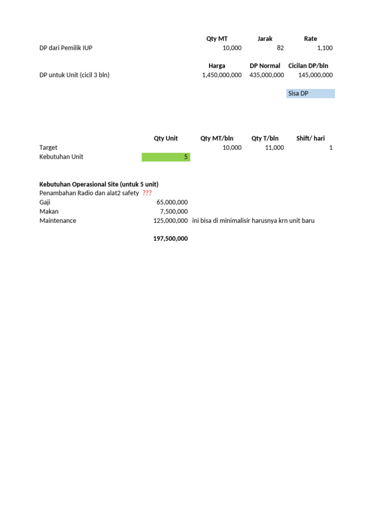 Perhitungan Project | PDF