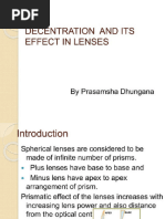 Decentration of Lens | PDF | Optics | Light