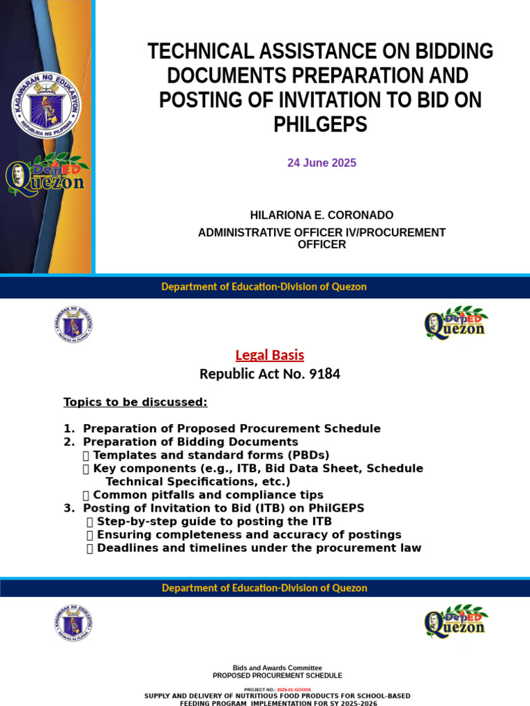Bidding Document Prep Guide for PhilGEPS | PDF