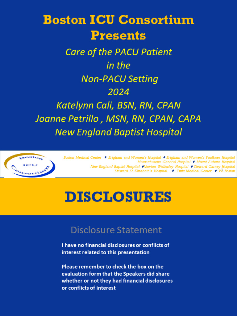 Day 5.2 PACU Lecture 2024 | PDF | Anesthesia | Surgery