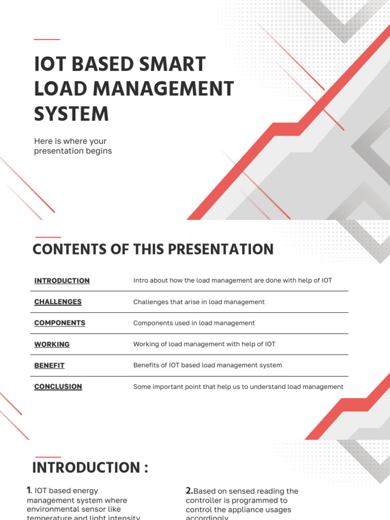 Iot Based Load Management System 1 | PDF | Energy Conservation ...