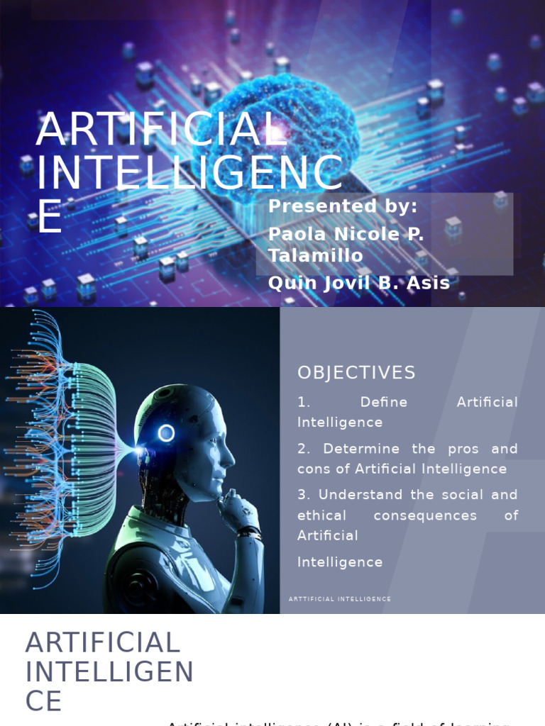 Pros and Cons of Artificial Intelligence | PDF | Artificial ...