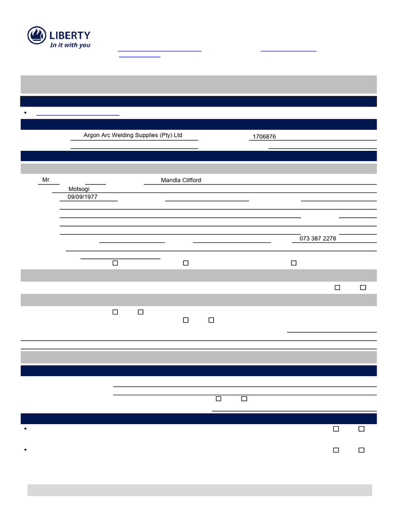 Liberty Withdrawal Notification Form | PDF | Retirement