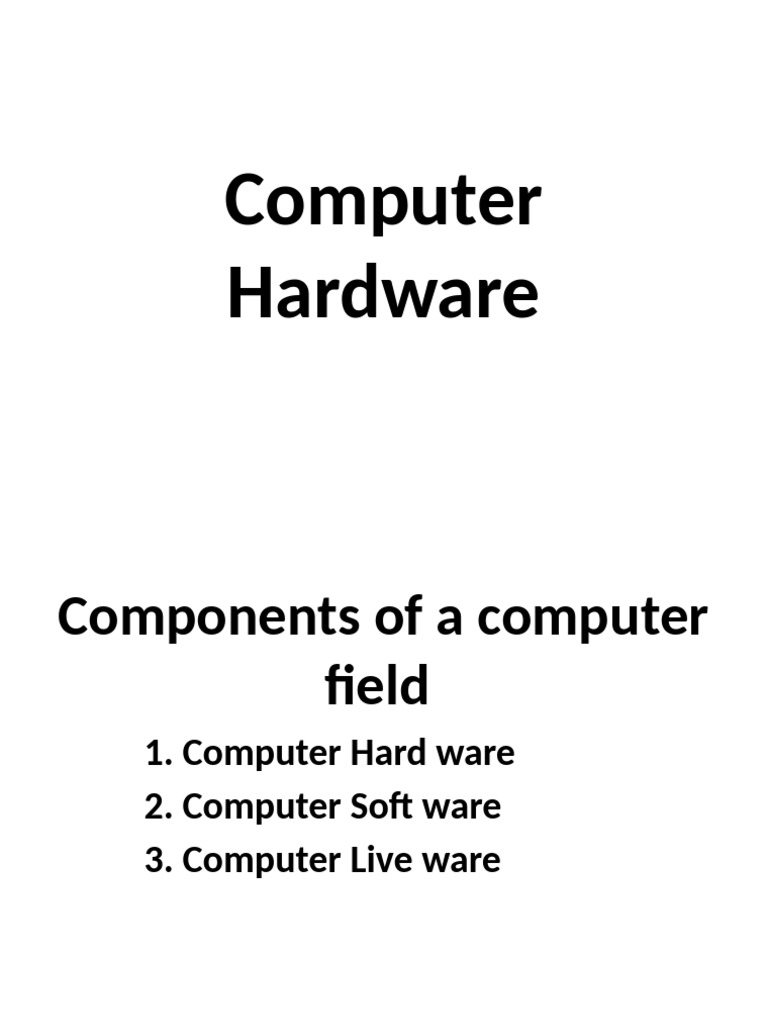 Computer Hardware | PDF