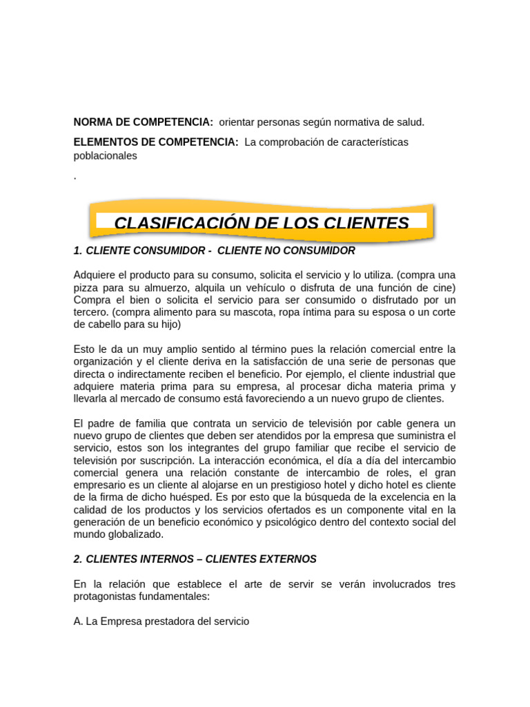 2 Tipos de Clientes y Como Atenderlos | PDF | Business | Cliente